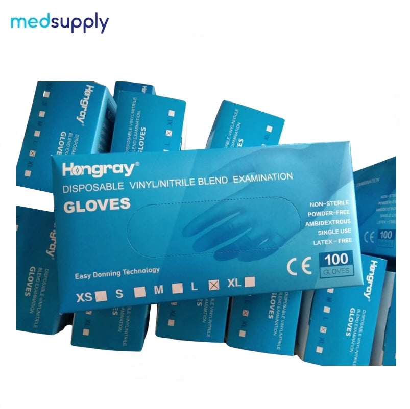 Hongray Vinyl Nitrile Gloves: Strength & Comfort – Med Supply