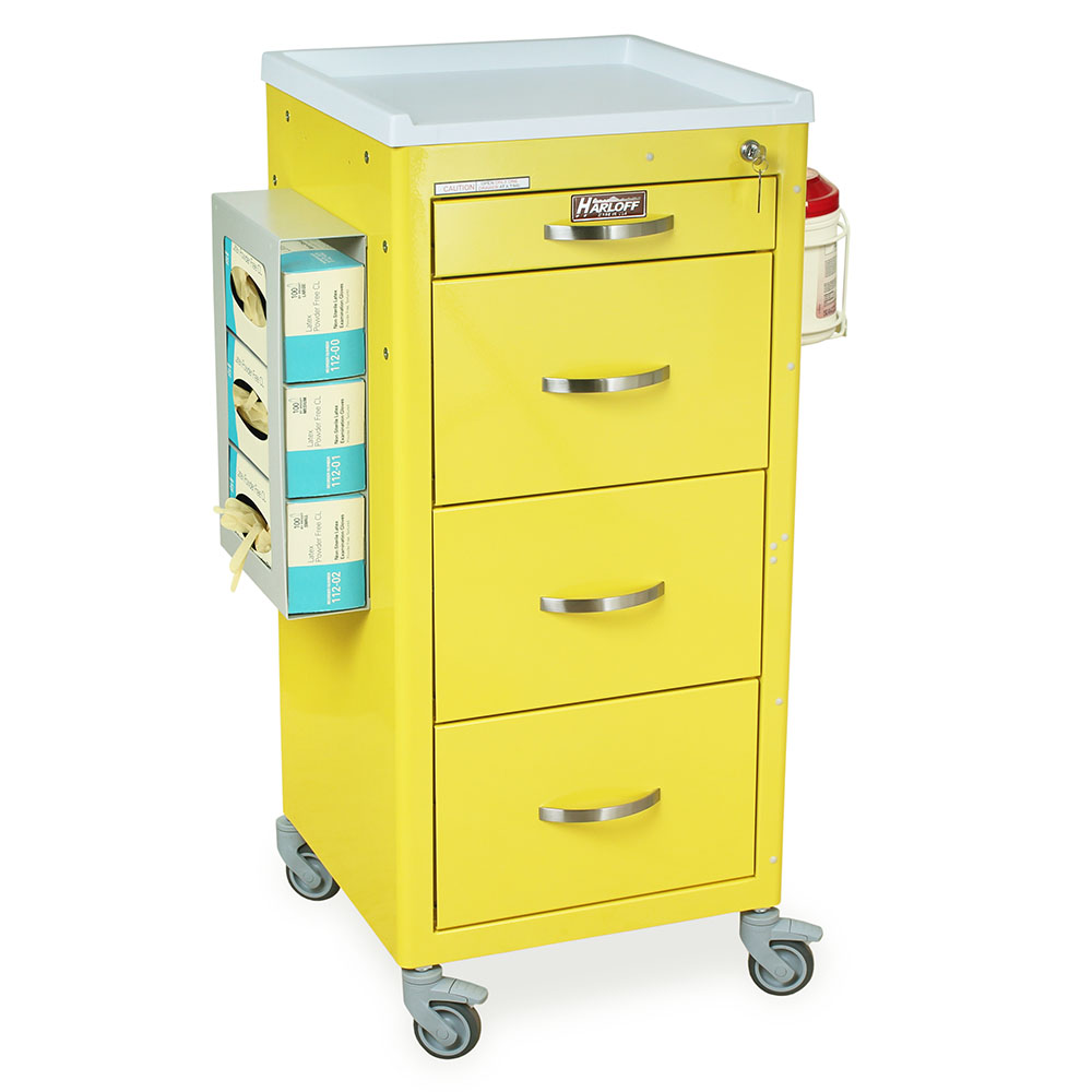 M-Series Mini PPE Isolation Cart, 4-Drawer Key Lock – M3DS1830K04 ...