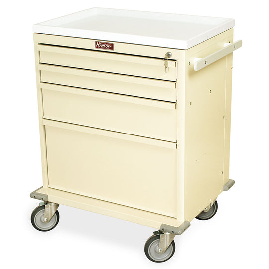 V24-4K Procedure Cart with Key Lock and 4 Drawers – MedSupply