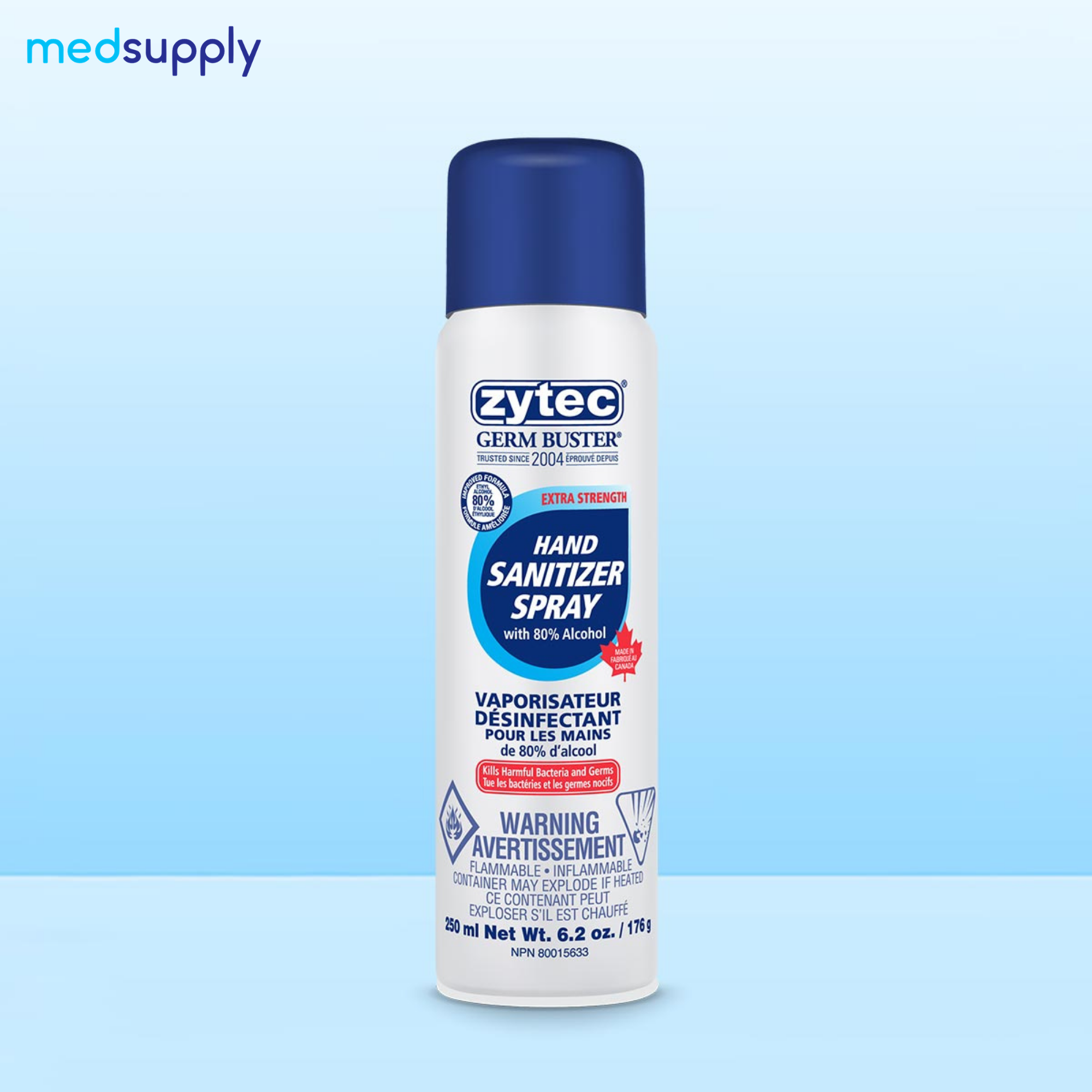 Blast Away Germs: Zytec Extra Strength Sanitizer Spray – MedSupply
