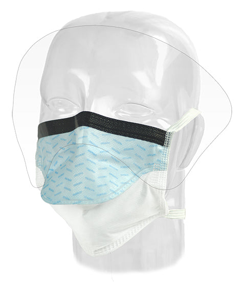 Precept FluidGard 120 FluidPouch Surgical Mask with Anti-Glare Shield ...