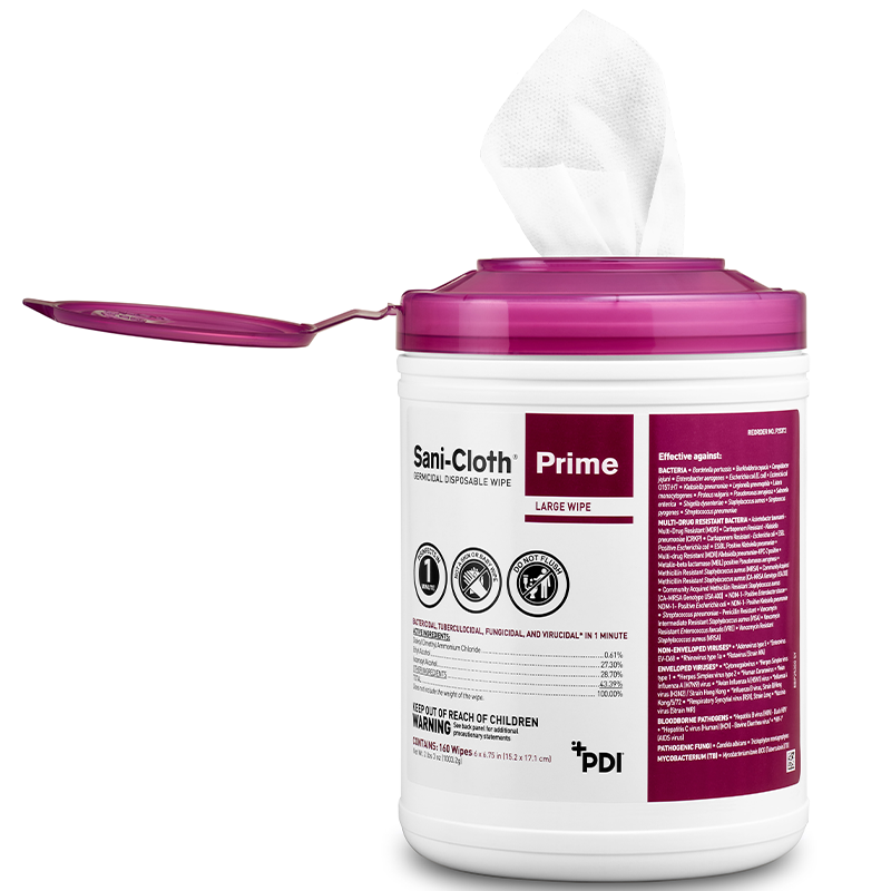 Sani-Cloth Prime Germicidal Disposable Wipe - Effective Disinfection S ...