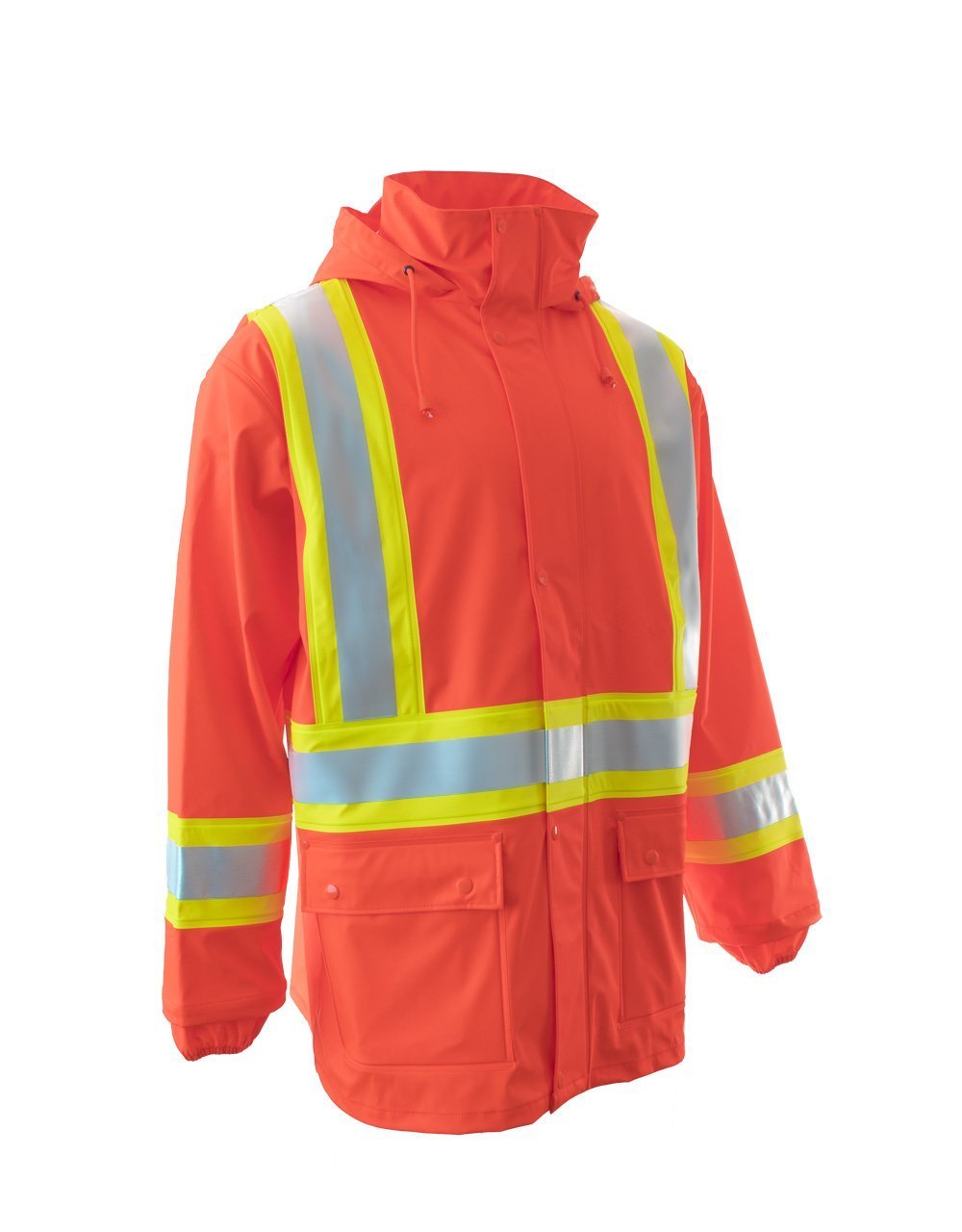 High Vis Fire Resistant Rain Jacket - Enhanced Visibility Gear – MedSupply