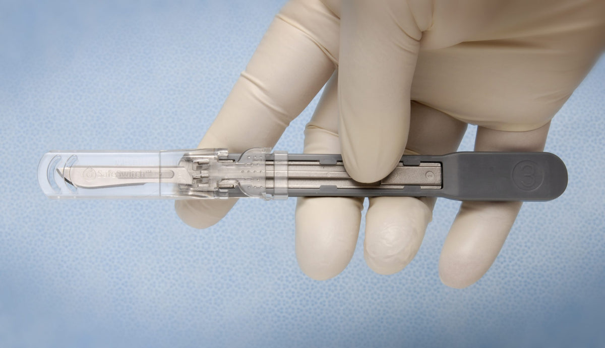 bard parker safe switch disposable scalpel handle: Fits Blade Sizes: 1 ...